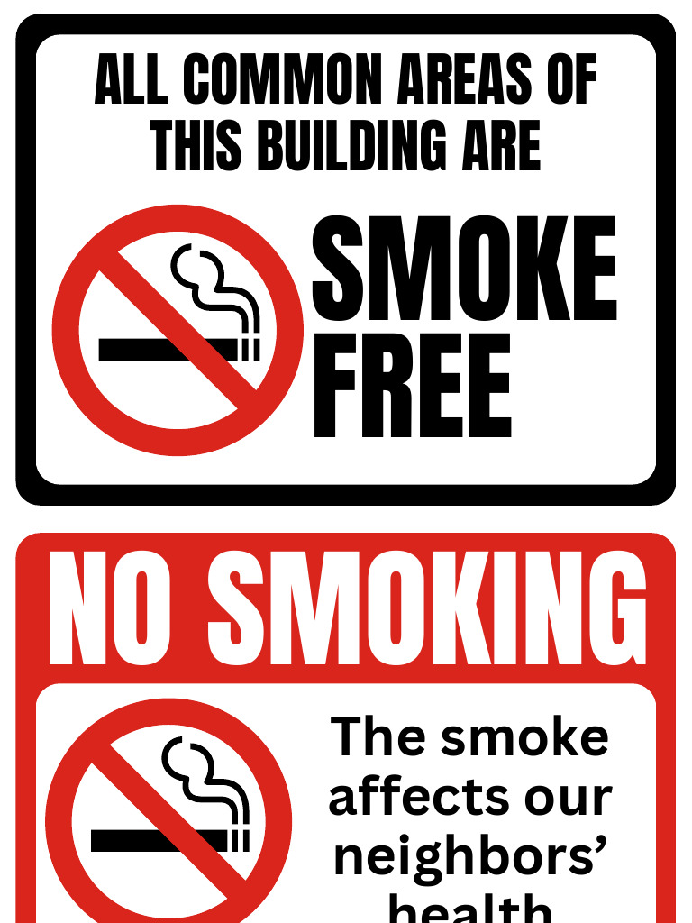 Smoke-Free Building Notice | PDF