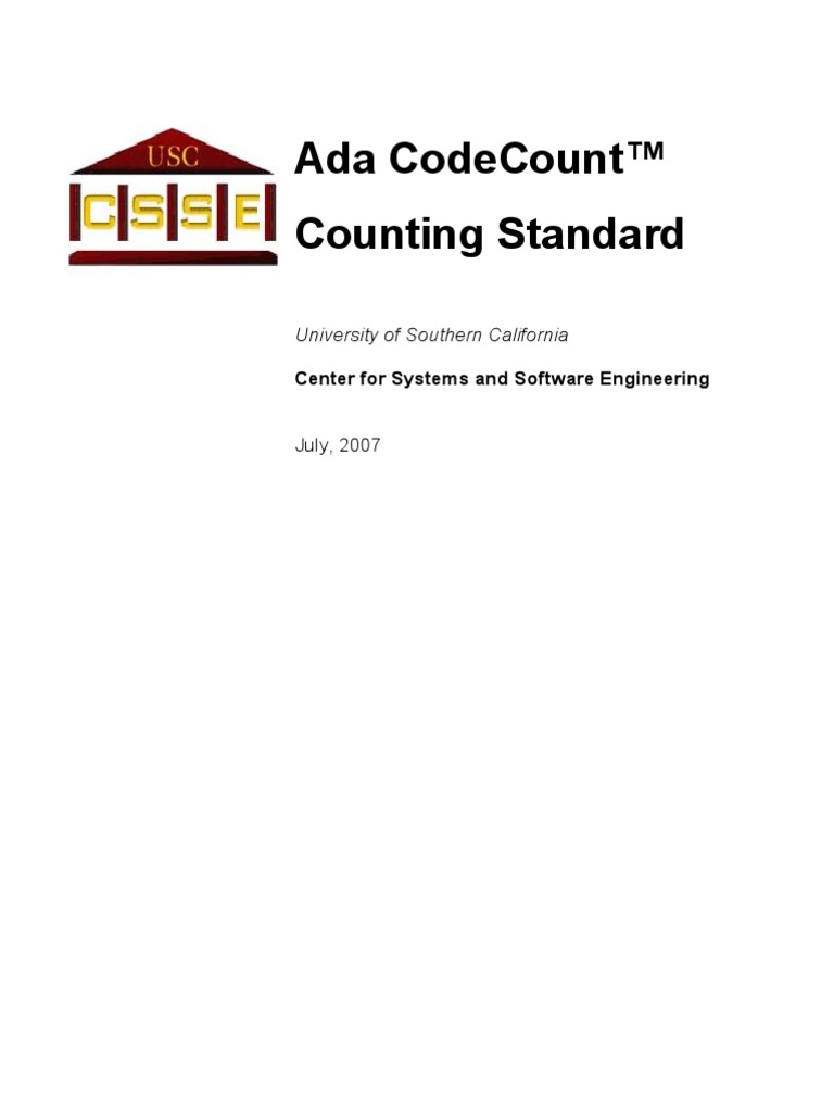 Counting Standards Ada v1.0 | PDF | Control Flow | Computer Program