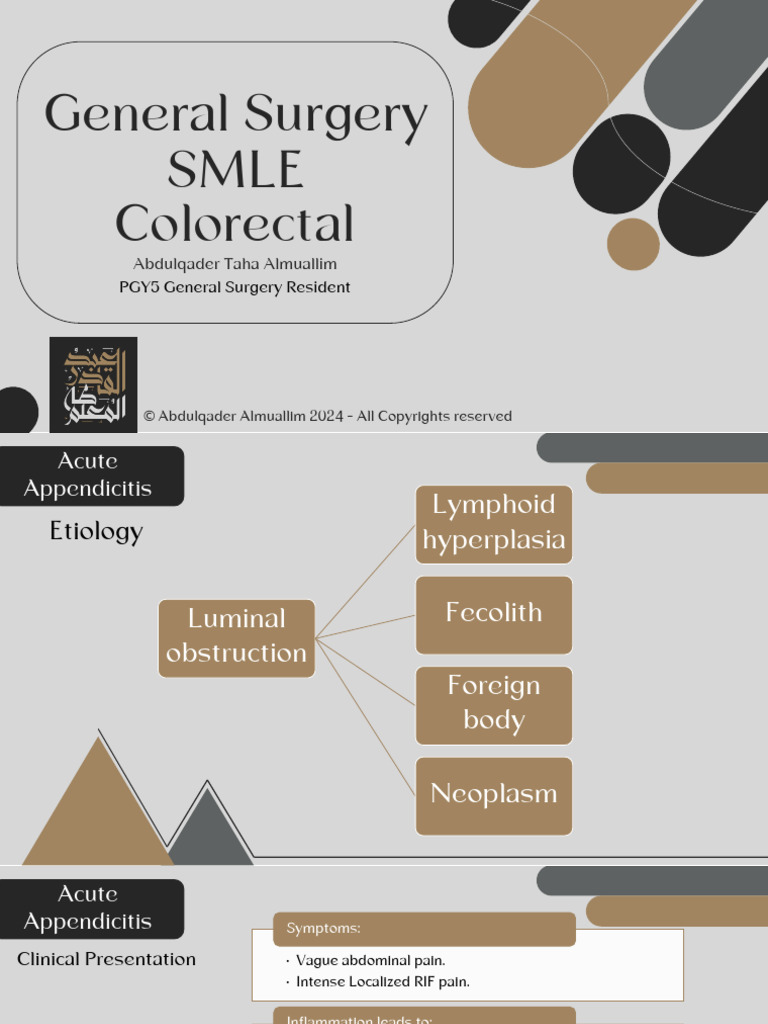 Safder SMLE Seassion 3 Nephrology | PDF | Colorectal Cancer | Hemorrhoid