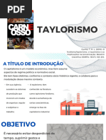 Questionário sobre Taylorismo na Sociologia | PDF