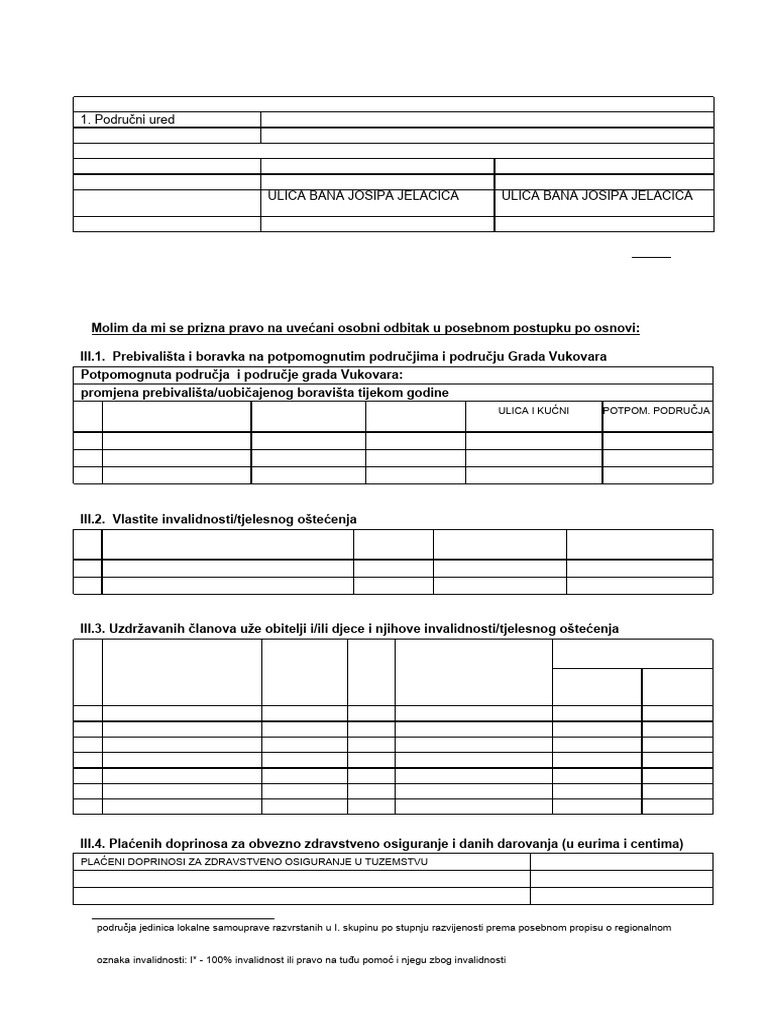 Obrazac ZPPDOH | PDF