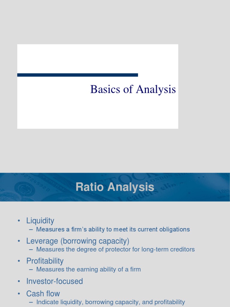 Basics of Analysis | PDF | Revenue | Expense