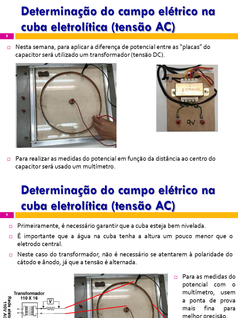 Aula FisexpIII 2025 Exp2 At2 Aula2-Páginas-compactado | PDF | Capacitor | Campo elétrico