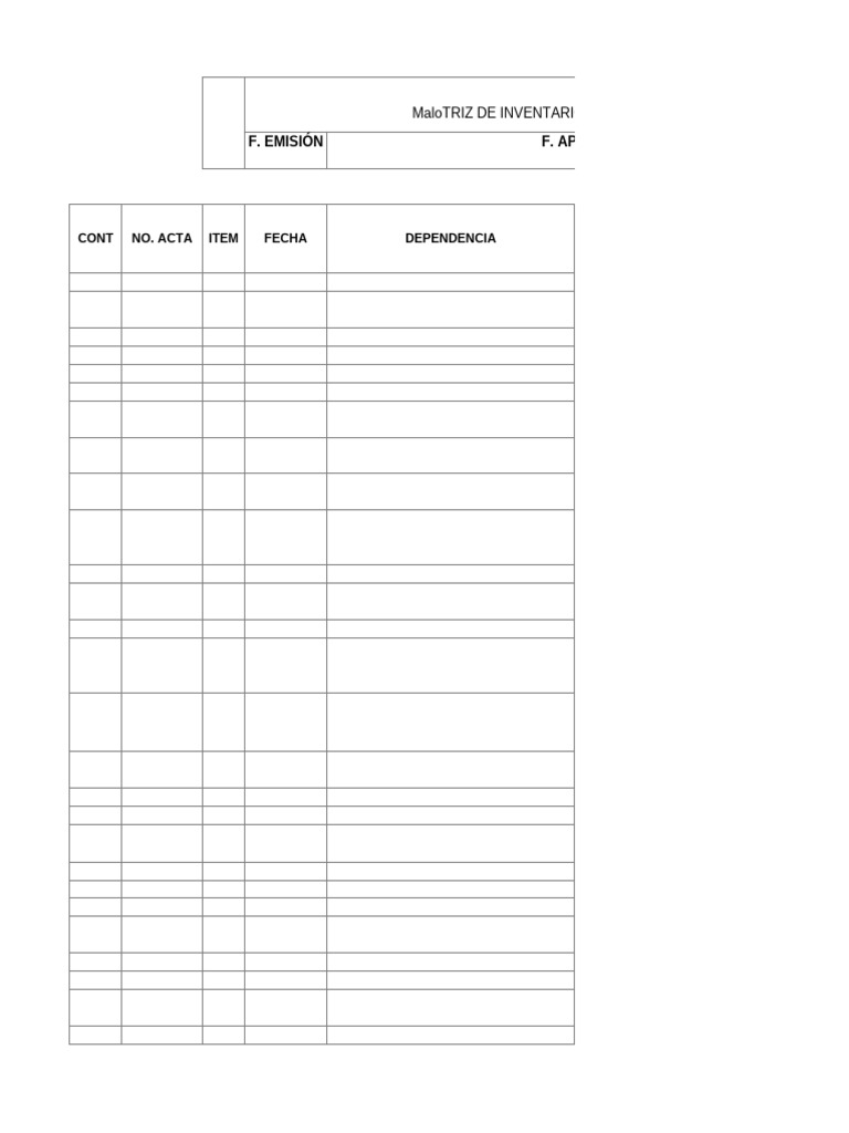 Formato para Baja Inv - hsc2025 | PDF | Teclado | Computadoras personales