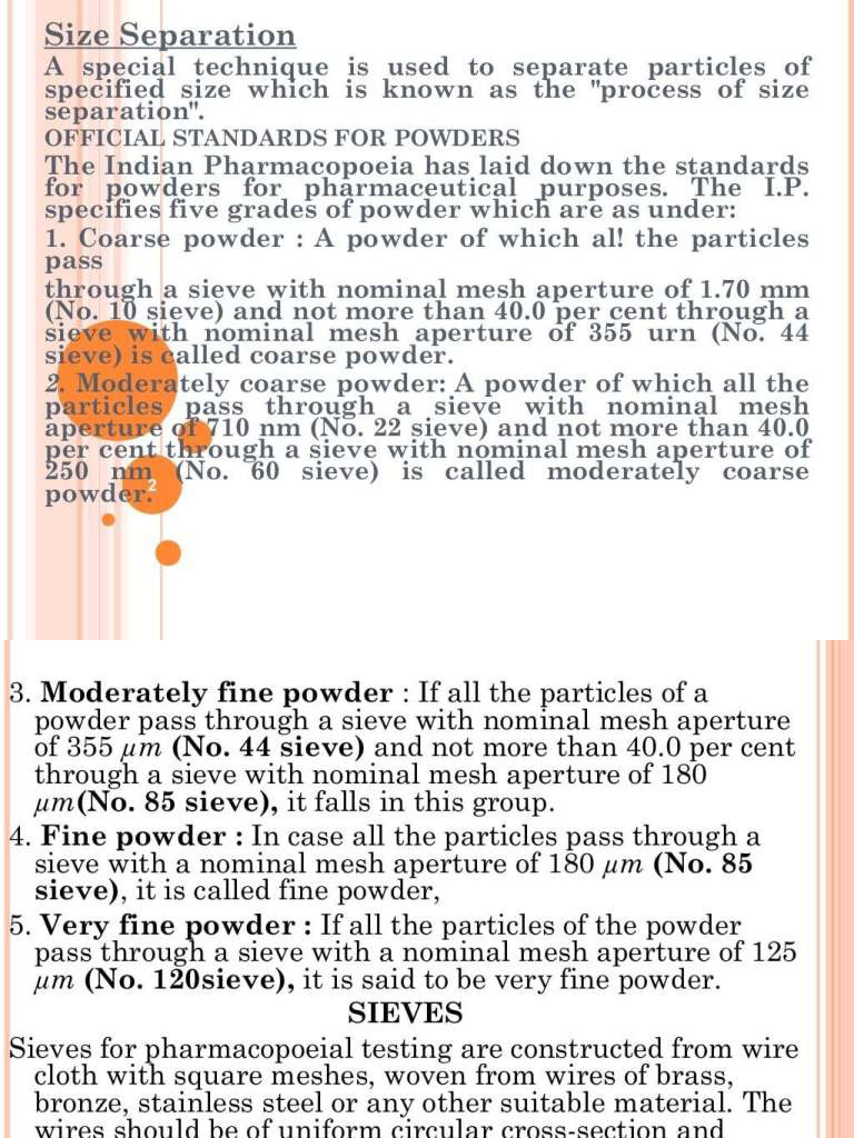Size Separation | PDF