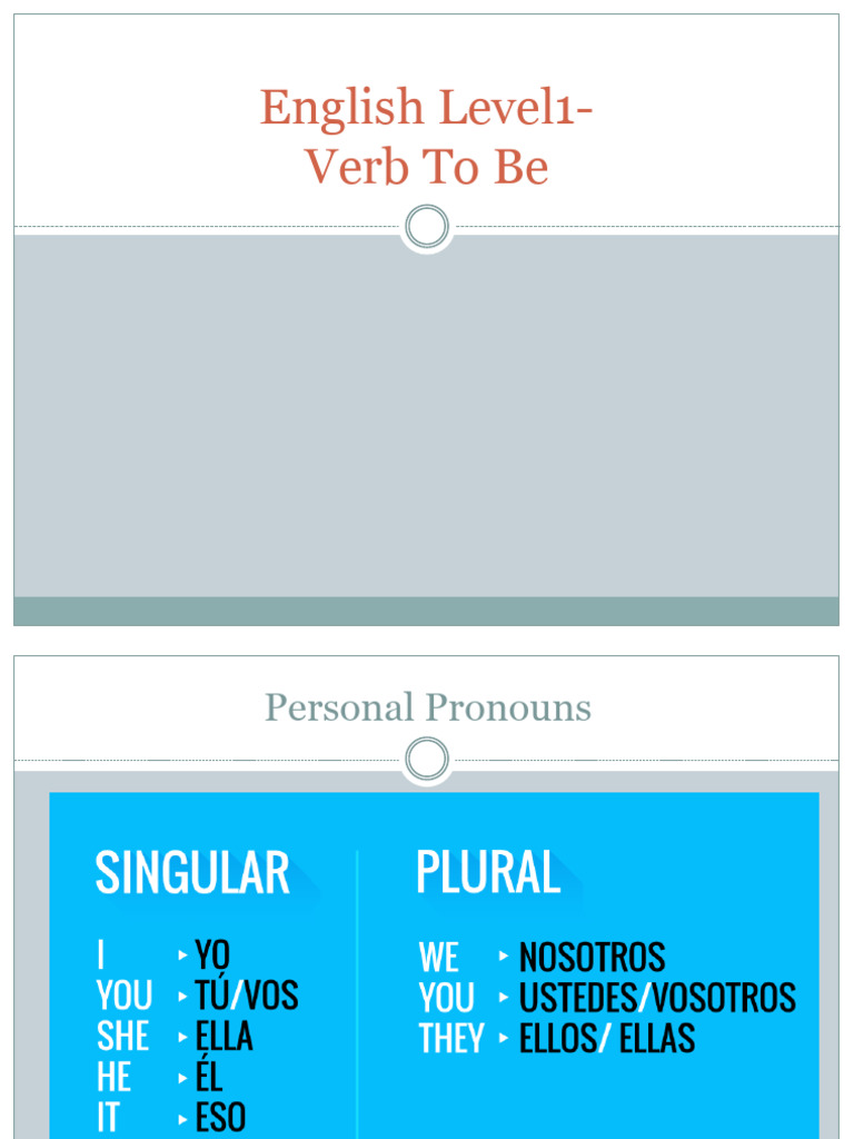 English Level 1 - 3rd Class | PDF