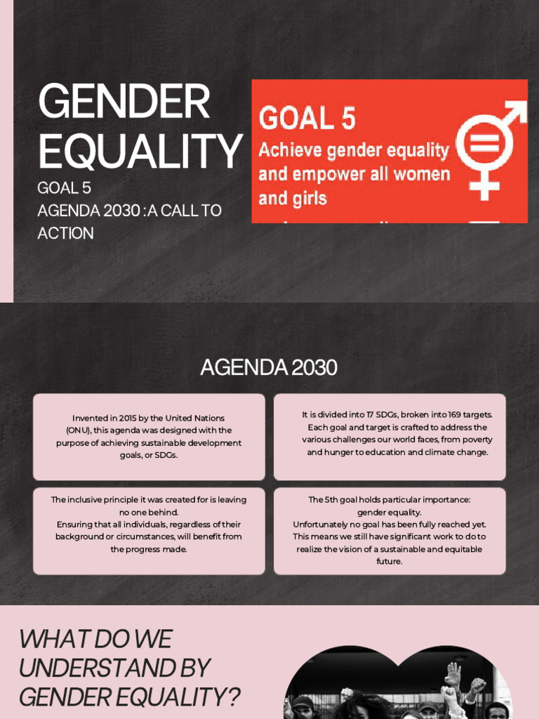 Black Modern Gender Equality Presentation PDF | PDF | Gender Studies | Gender Equality