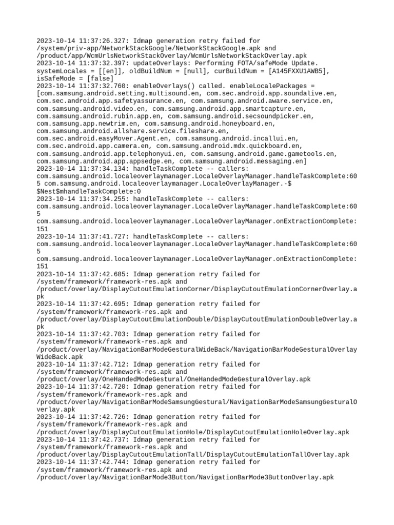 Lom Log | PDF | Android (Operating System) | Mobile Phones