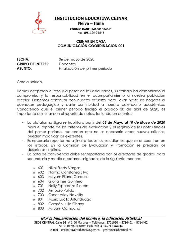 Circular 002 Casa | PDF