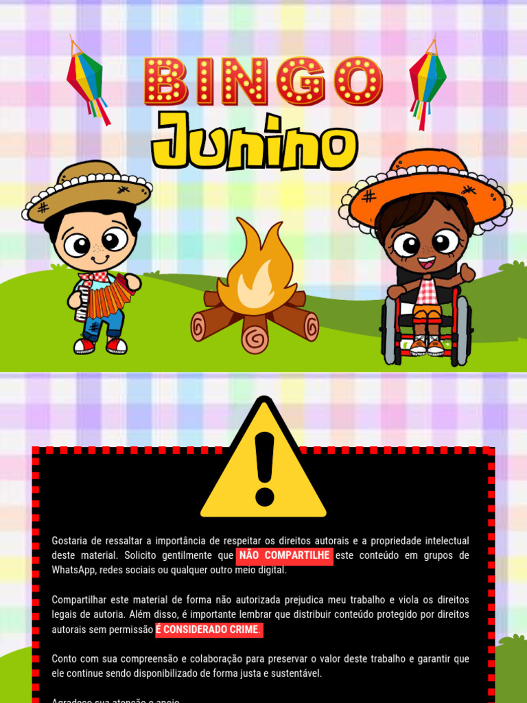 Bingo Junino QHJHQQ 250519 153448 | PDF