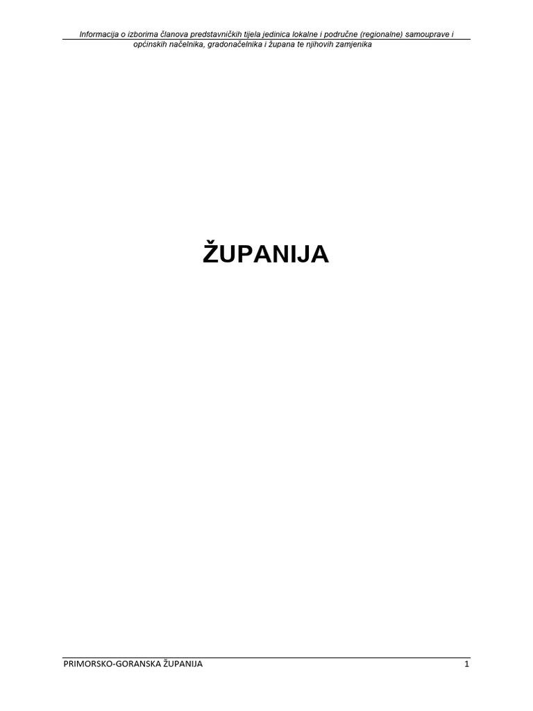 Z08 Primorsko Goranska Zupanija | PDF