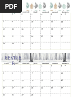 Calendrier Maternelle Moustache 2025-2026 | PDF