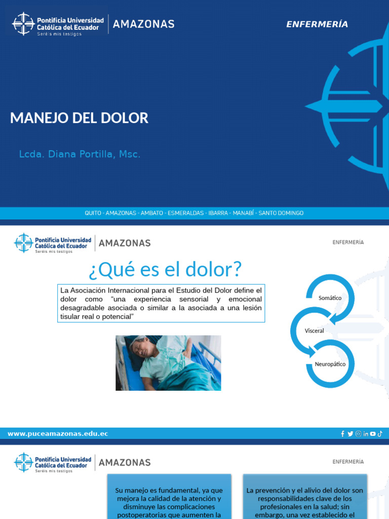 Manejo Del Dolor | PDF | Dolor | Analgésico
