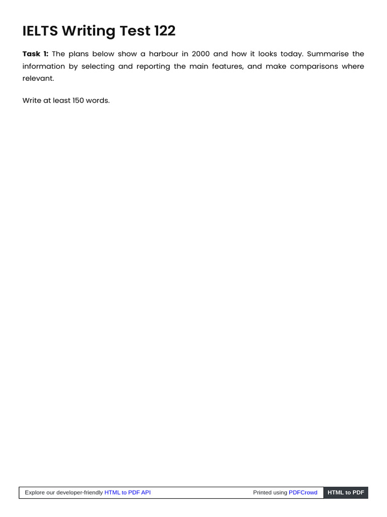 Practicepteonline Com Ielts Writing Test 122 | PDF