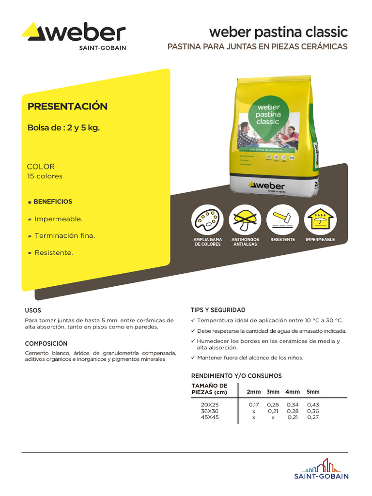 F.P Weber Pastina Classic - 18M | PDF | Materiales