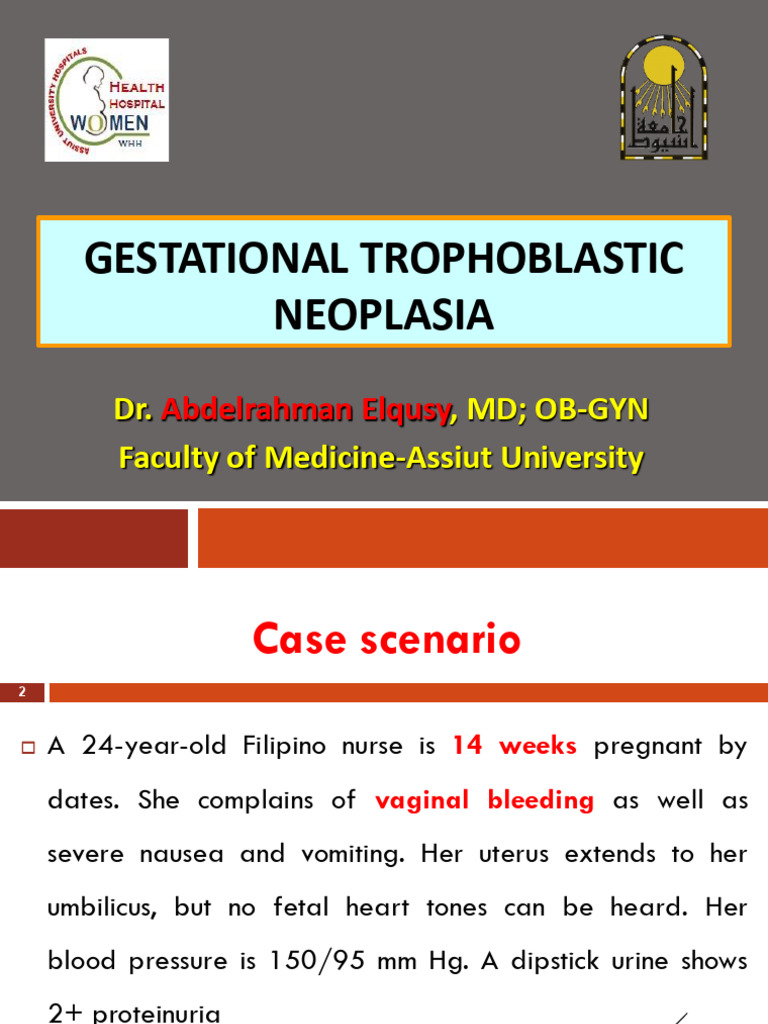 Lecture 24 - Gestational Trophoblastic Neoplasia | PDF | Human Reproduction | Maternal Health
