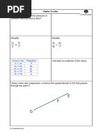 Advanced Math Problem Set | PDF | Circle | Equations