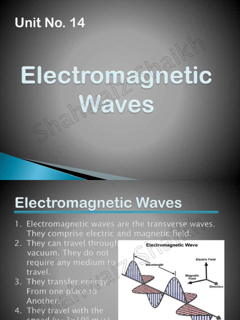 Unit 3 Electromagnetic Waves | PDF