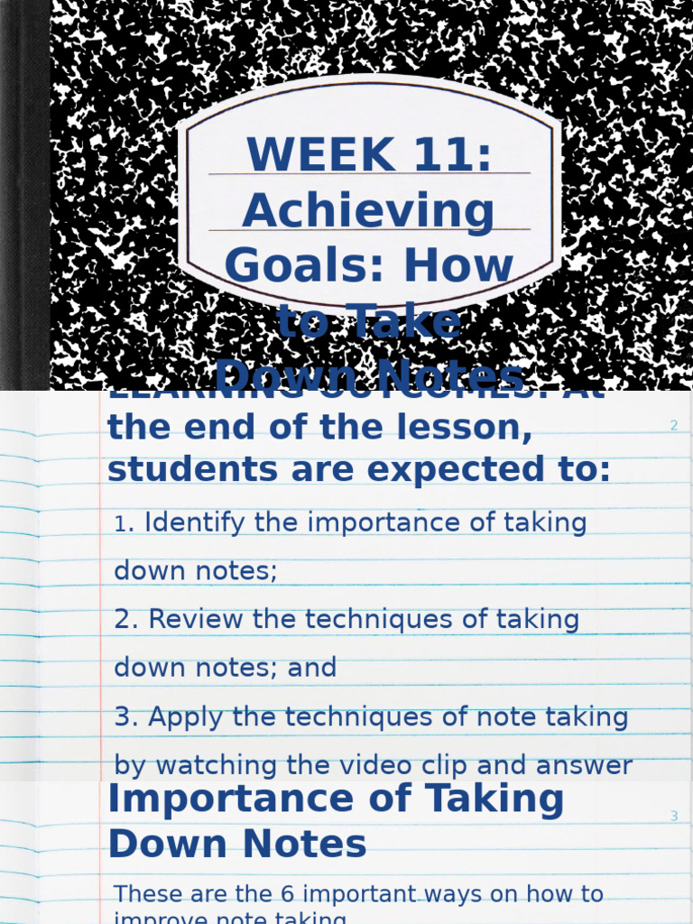 Effective Note-Taking Techniques | PDF
