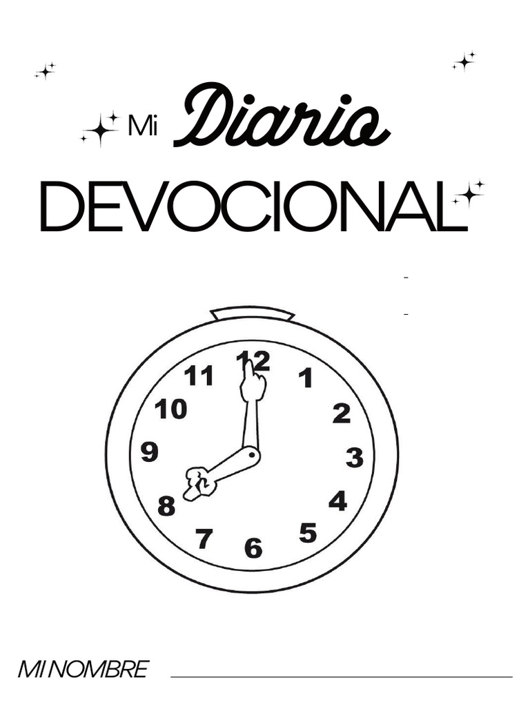 Documento A4 Cuaderno Devocional Estudio Biblico Diario Calendario Beige y Negro | PDF