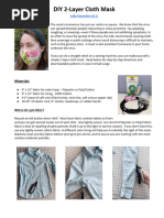 CDC - Cloth Face Mask | PDF | Clothing | Textiles