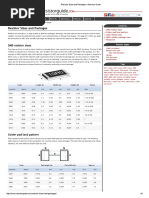 Resistor Sizes & Packages Guide | PDF | Resistor | Printed Circuit Board