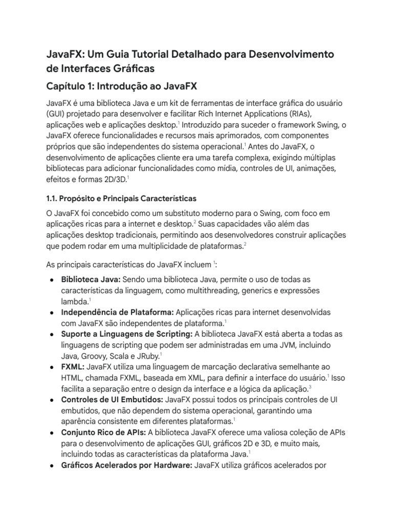 JavaFX - Tutorial e Personalização Completa | PDF | Arquitetura de ...