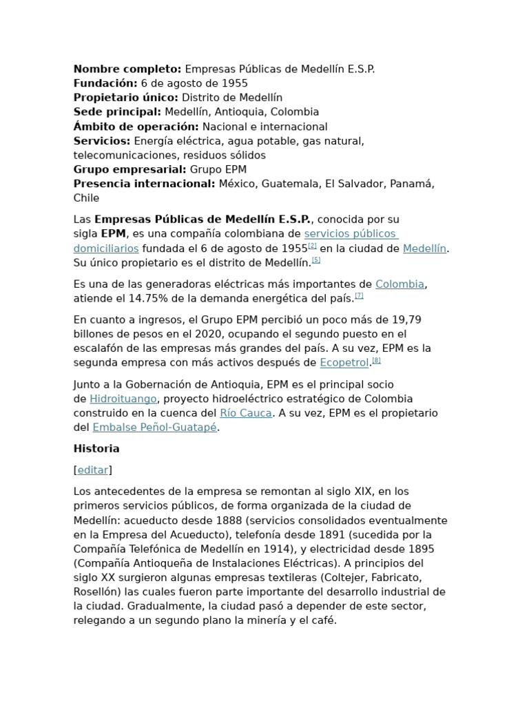 Presentacion de Epm | PDF | Colombia