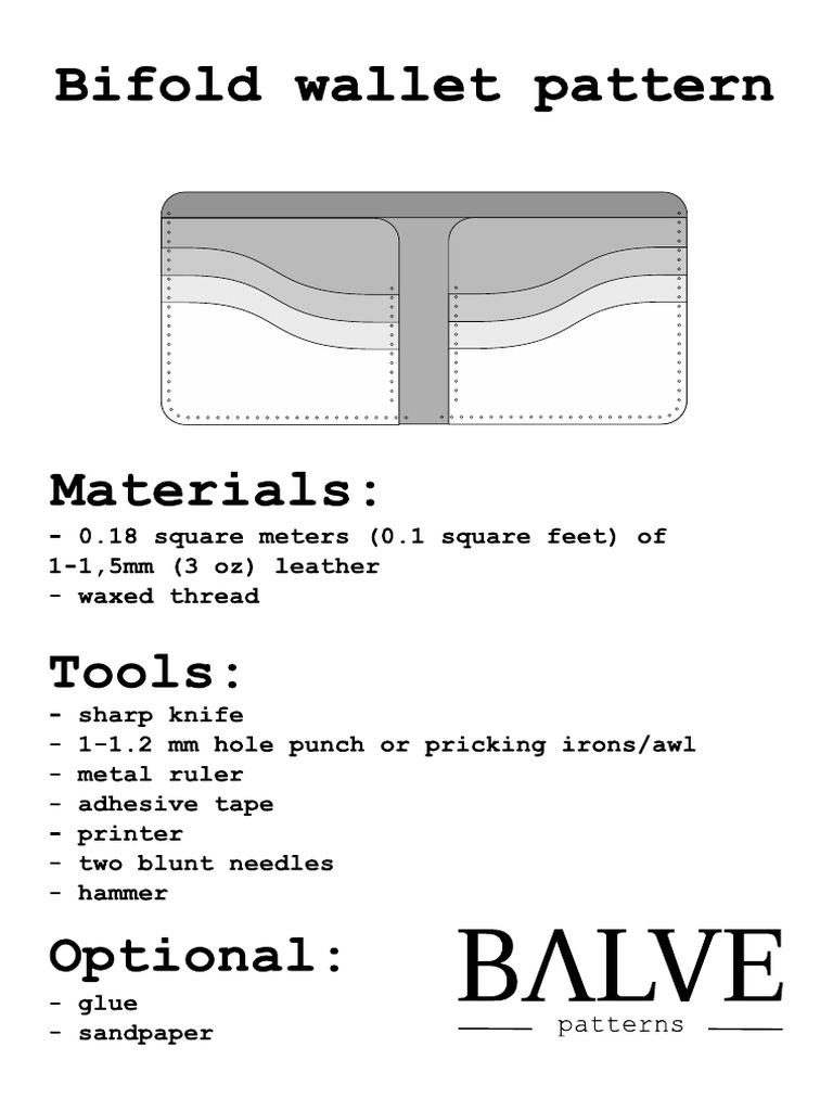 FREE Bifold Pattern | PDF