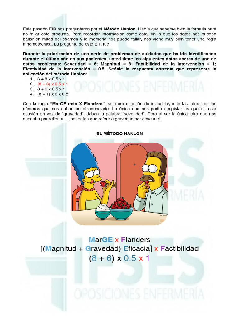 Reglas Mnemotécnicas del Método Hanlon | PDF