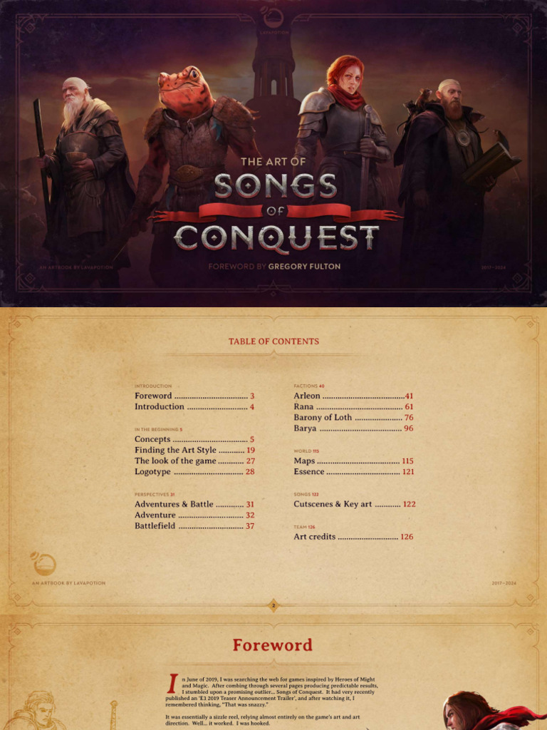 Songs of Conquest Artbook | PDF