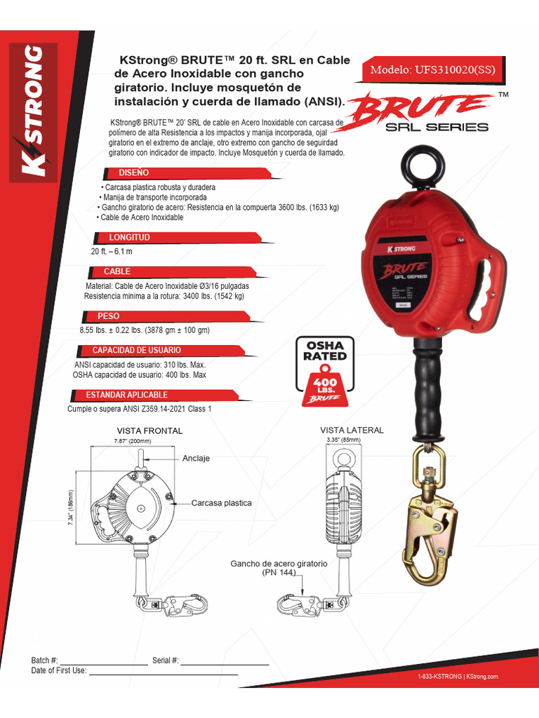 Ks Tech Ufs310020ss Class1 SP | PDF