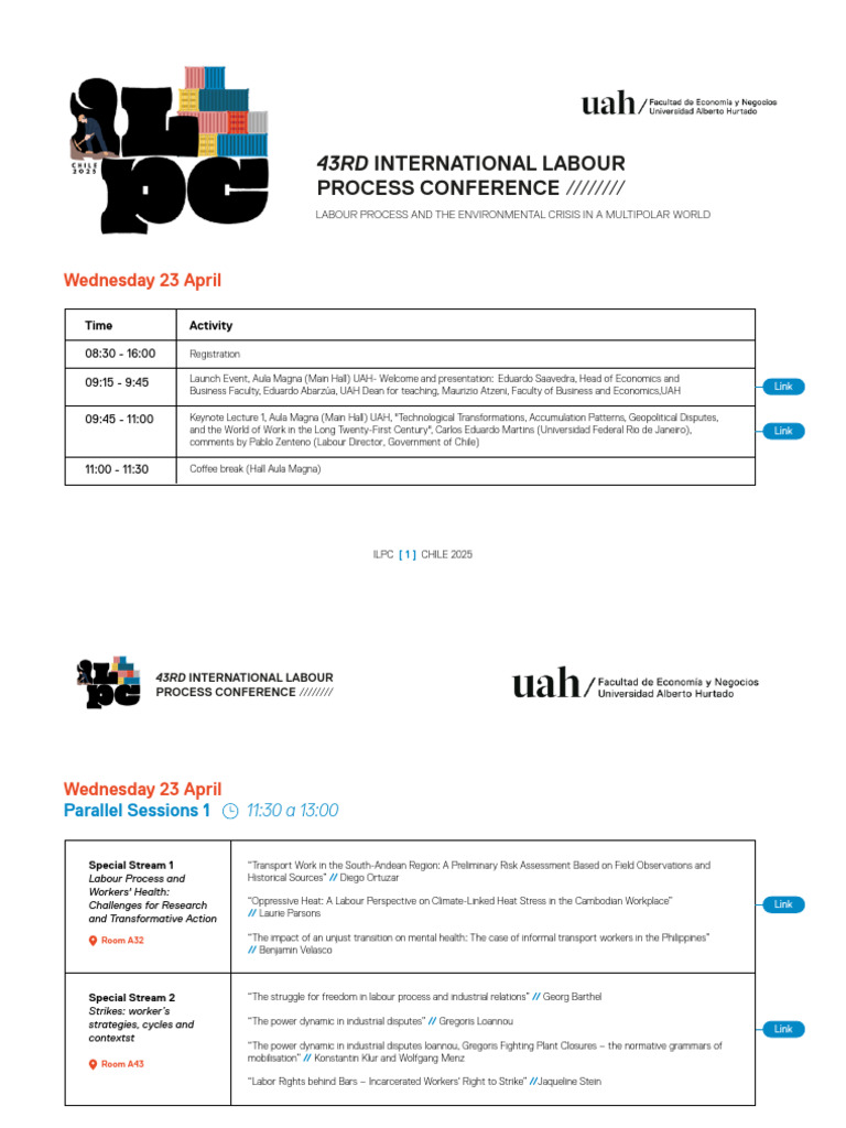 ILPC Programme 17 April | PDF | Labour Economics | Migrant Worker