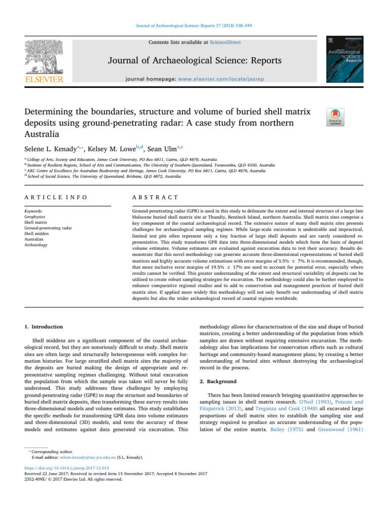 Kenady Etal 2018 Determining The Boundaries Structure and Volume of ...