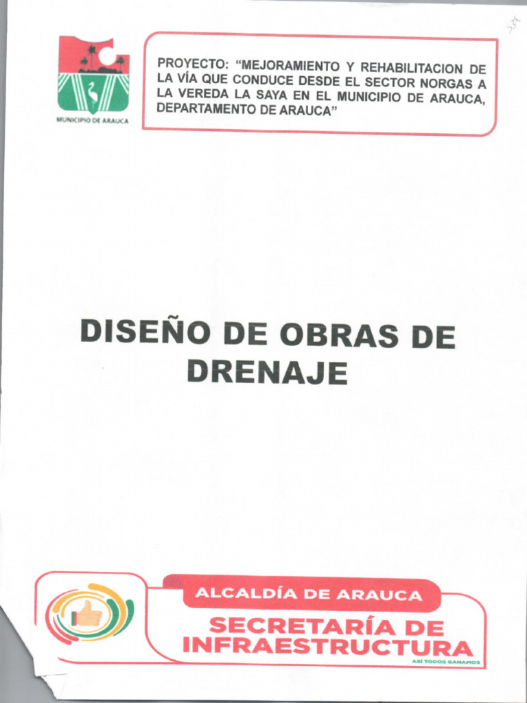 Diseño Obras de Drenaje | PDF