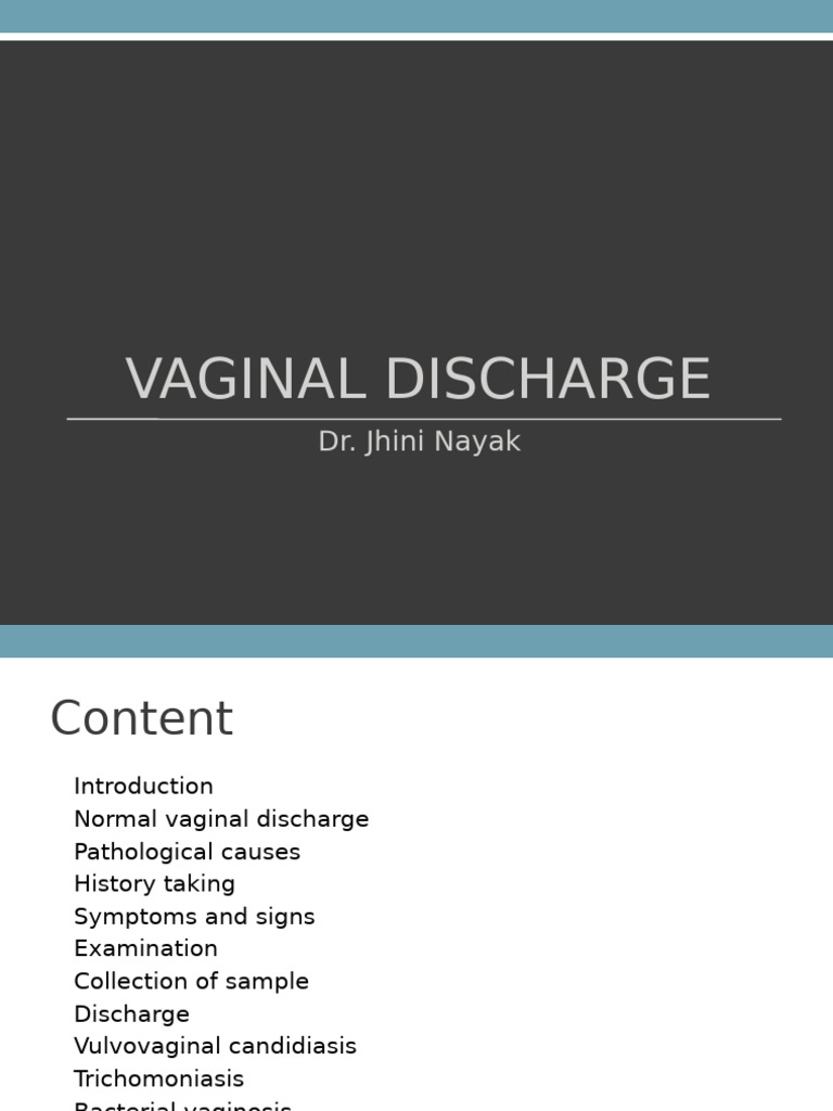 Vaginal Discharge Final | PDF | Candidiasis | Vagina