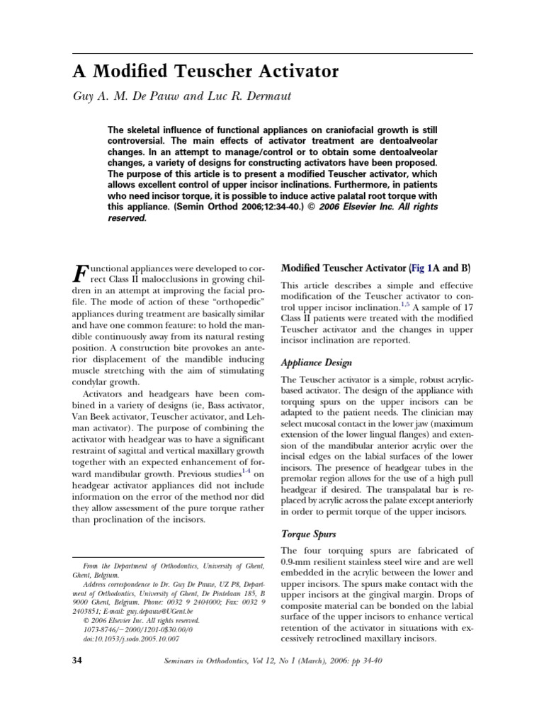 Clase II - Crecimiento Mandibular | PDF | Orthodontics | Dental Anatomy