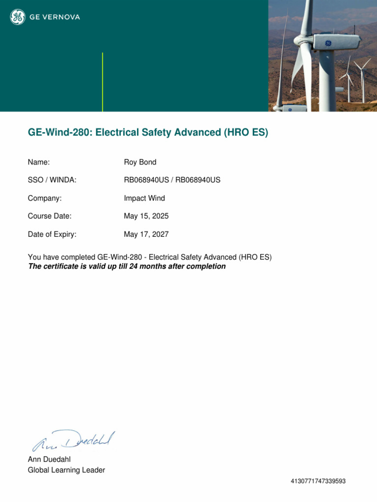Advanced Electrical Safety Certification | PDF