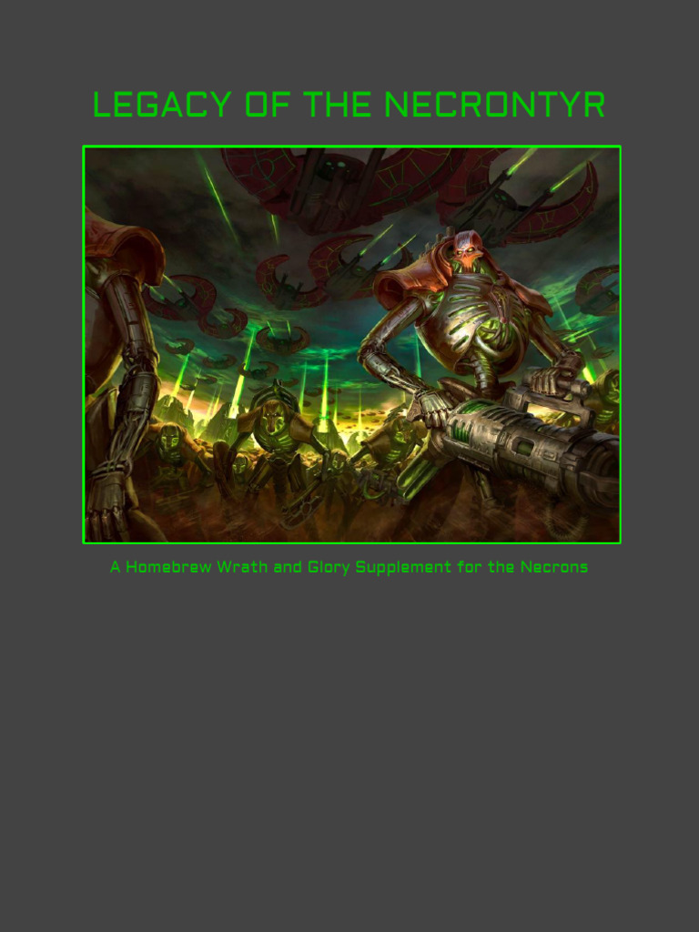 Necron Destroyer Campaign Guide | PDF