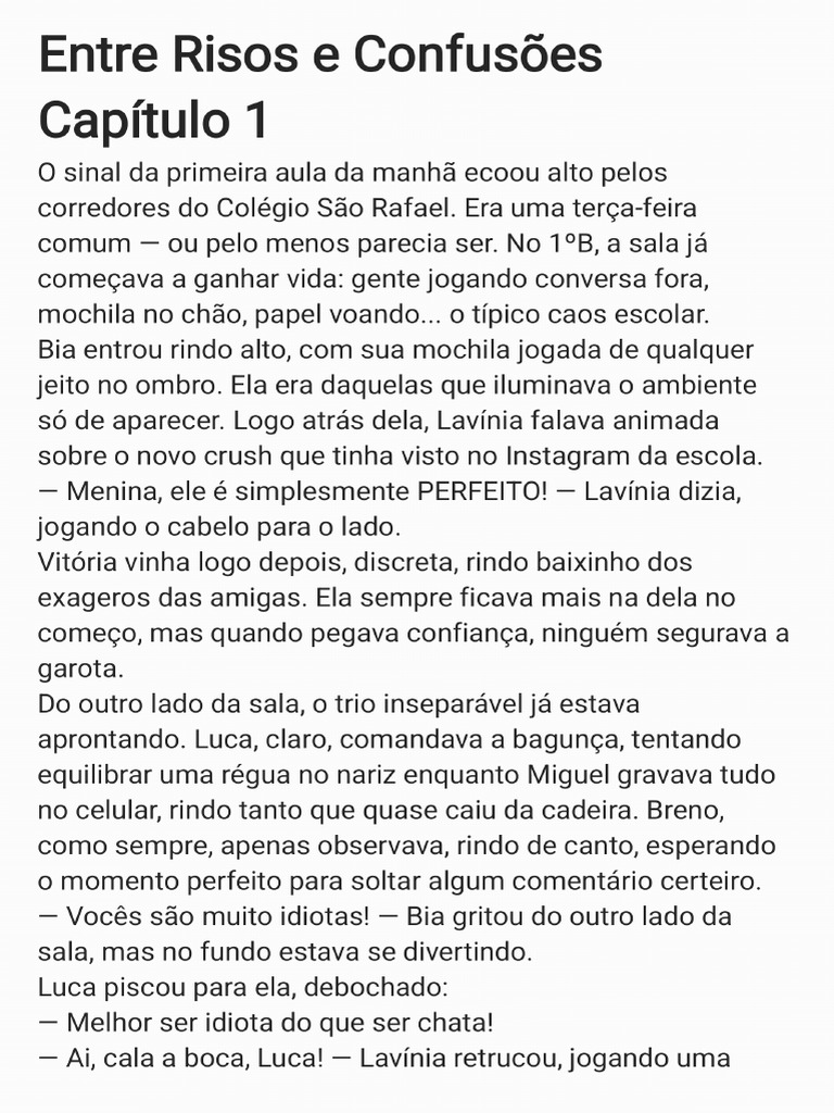 Entre Risos e Confusões | PDF