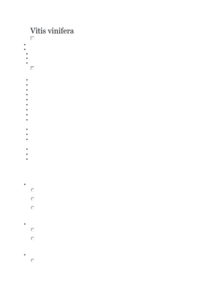 Vitis Vinifera Pdf Uva Plantas