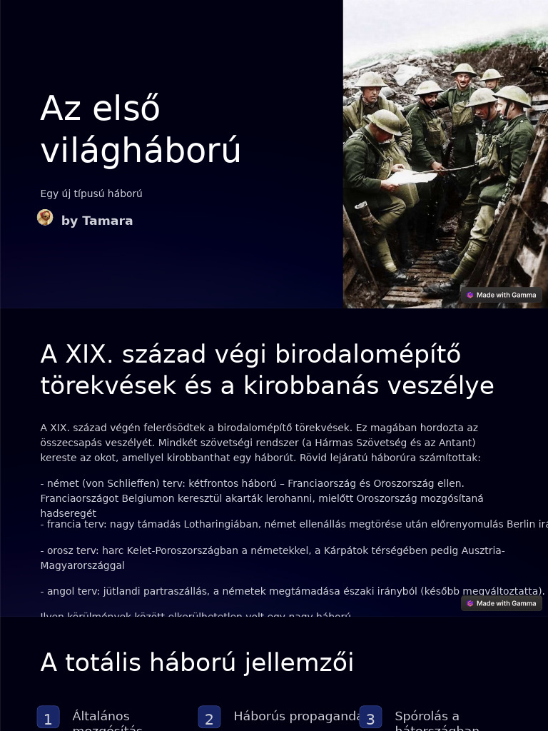 Az Elso Vilaghaboru | PDF