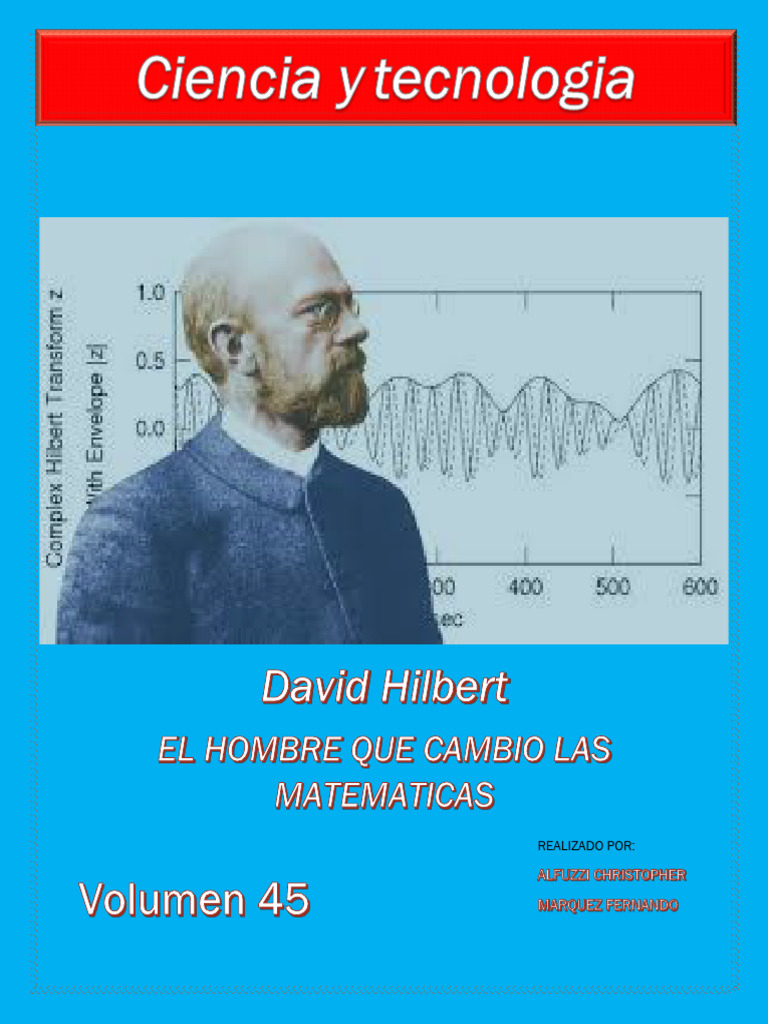 Aportaciones de David Hilbert en Matemáticas | PDF | Geometría | Axioma