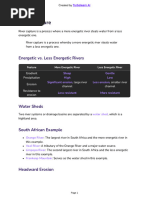 Understanding River Capture in Geography | PDF | River | Erosion