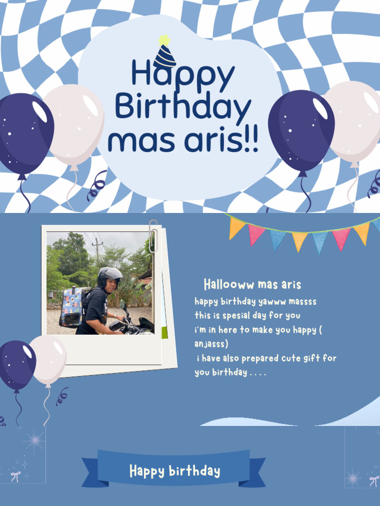 Happy Birthday Masss Ariss | PDF
