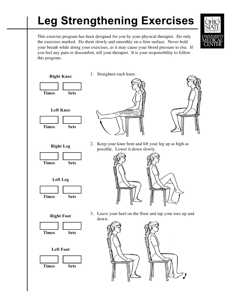 Leg Strengthening Exercise | PDF