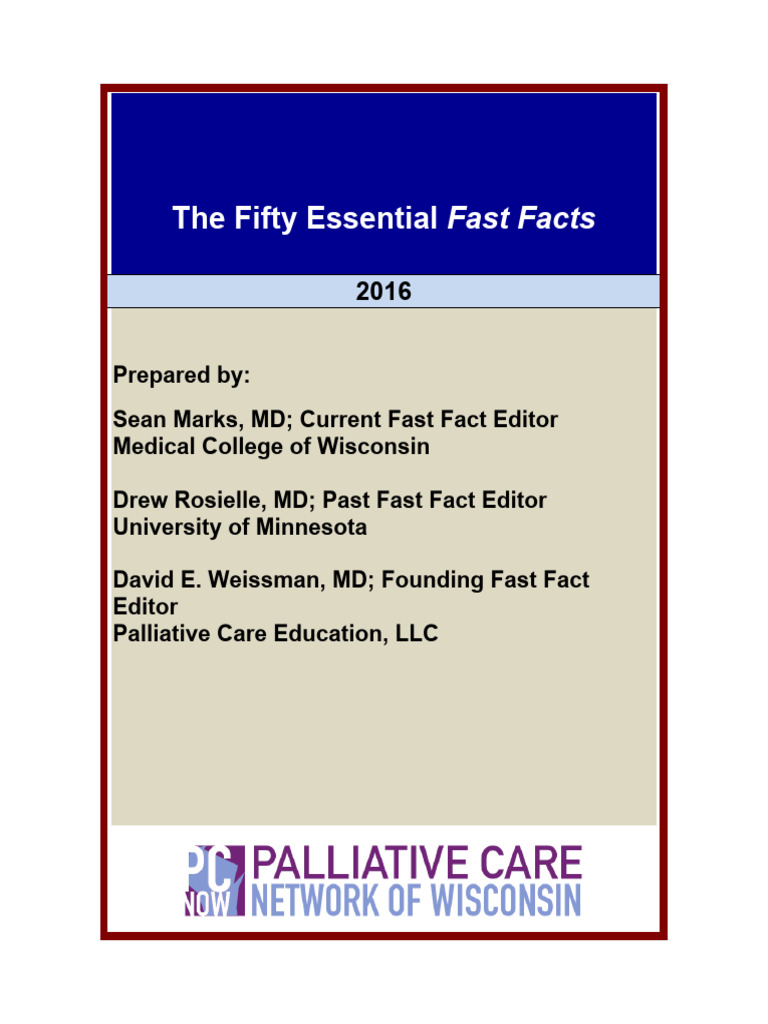 The Fifty Essential Fast Facts | PDF | Opioid | Substance Dependence
