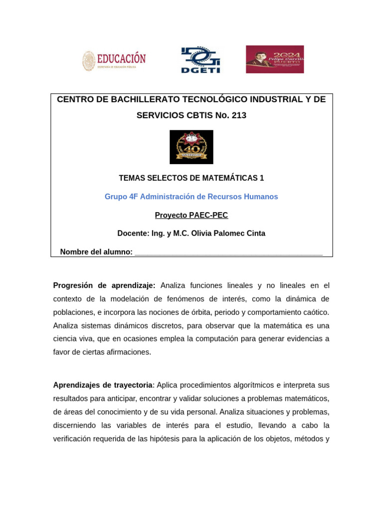 Proyecto PAEC-PEC | PDF | Sistema no lineal | Teoría del caos