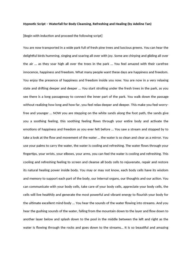 Waterfall Metaphor for Healing | PDF