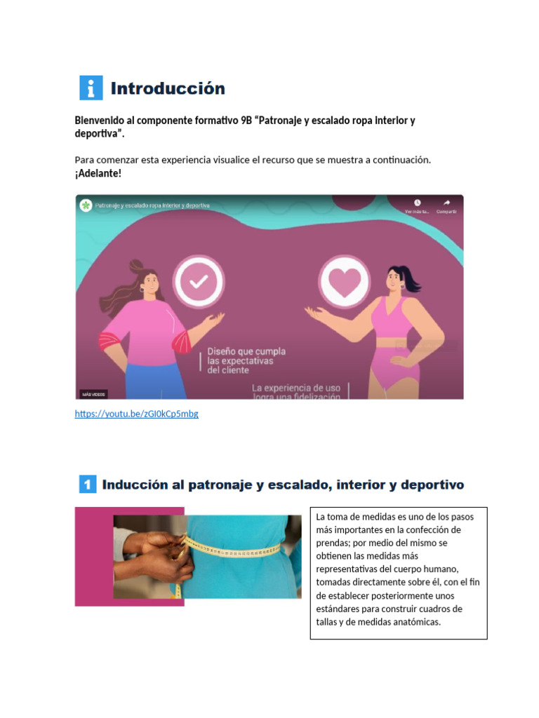 1 Patronaje Y Escalado Ropa Interior Y Deportiva Pdf Ropa Moda